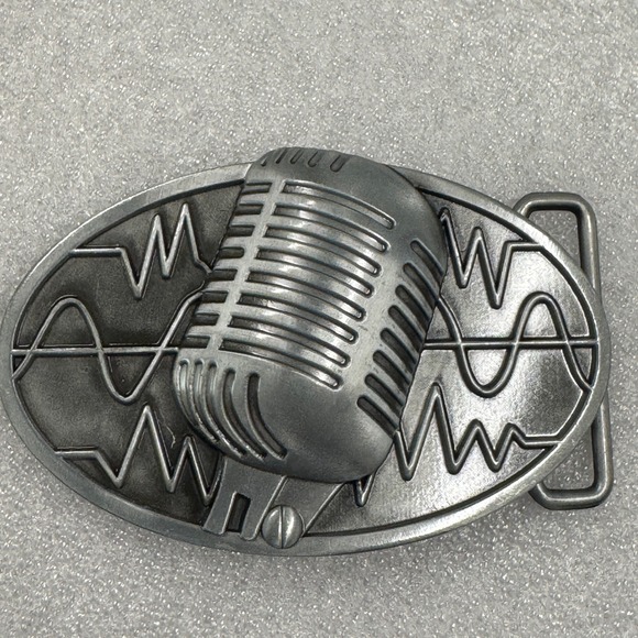 Accessories | Microphone Sound Wave Belt Buckle Retro Music Rockabilly ...